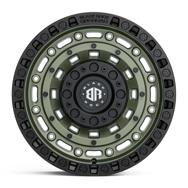 Black Rock Military Army Green Wheels – AJF 4X4 - Offroad Fabrication.