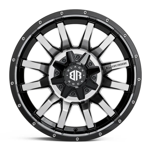 Black Rock Predator Gloss Black Tinted 20 Inch - AJF – AJF 4X4